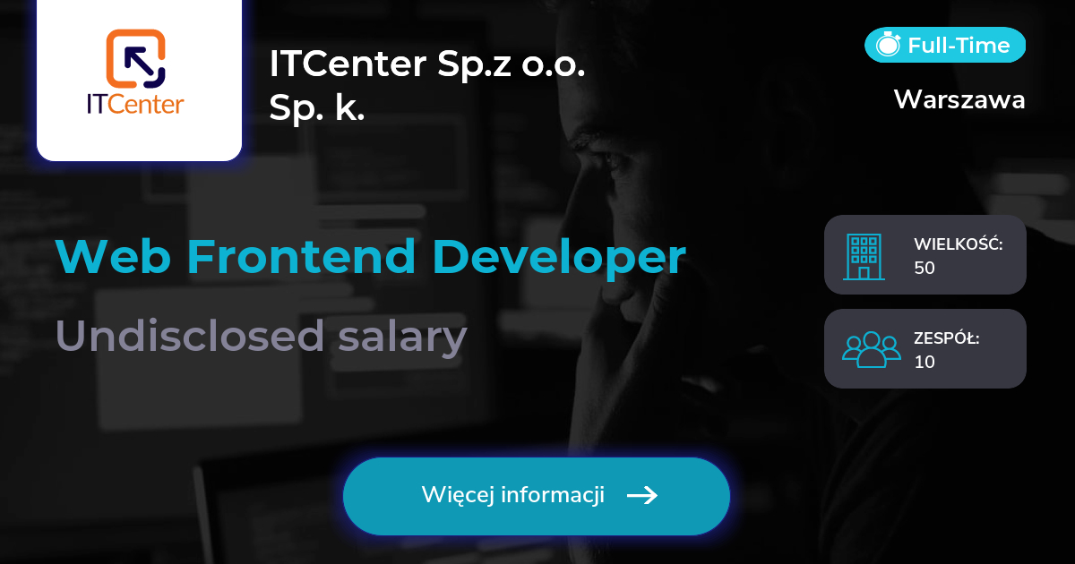 ITCenter Sp.z o.o. Sp. k. - Web Frontend Developer